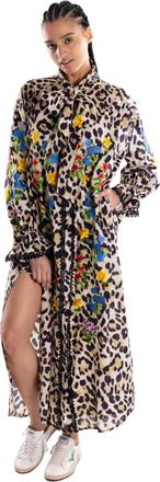 5 Progress Femme, Robes, Multicolore, Taille: 38 FR Long Chemisier Dress