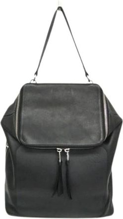 Loewe unisex, Pre-owned, Noir, Taille: ONE Size Sac &agrave; dos en cuir Pre-owned