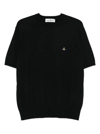 Vivienne Westwood pull à logo brodé - Noir