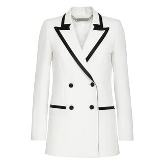 Philipp Plein Femme, Vestes, Blanc, Taille: 42 FR Blazers