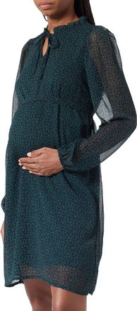 Noppies Damen Dress Roser Long Sleeve Kleid, Green Gables - P982, 34 EU