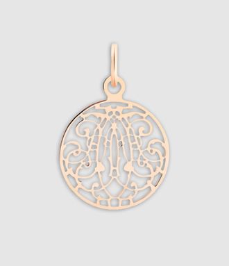 Ginette NY Pendentif Mini Art Déco Or Rose