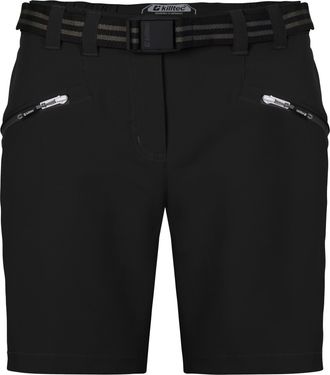 Killtec Damen KOS 19 WMN BRMDS Funktionsbermudas/Shorts mit Gürtel, schwarz, 38 cm