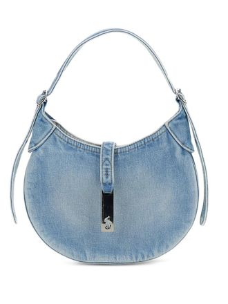 Polo Ralph Lauren Schultertasche aus Denim - Blau