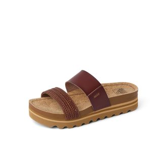 Reef Plateausandalen Damen Cushion Vista HI, Chocolate, 40 EU