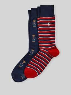 Ralph Lauren Socken mit B&auml;renmotiv im 2er-Pack