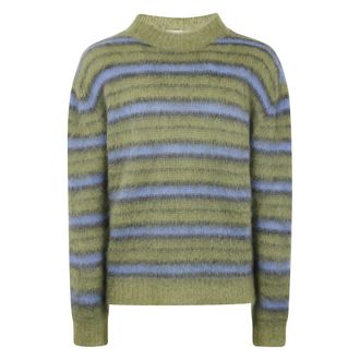 Marni Langarm Rundhals Pullover - - Knitwear - Herren - Gr&uuml;n - XL