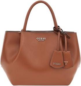 Guess sac à main sac à épaule Amorette Girlfriend Satchel Cognac brun