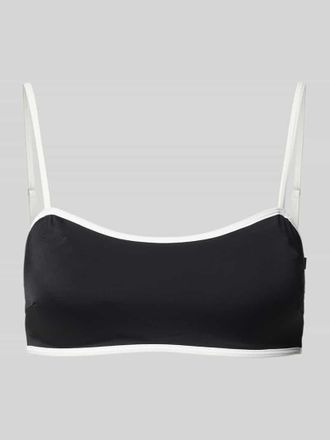 Neo Noir Bikini-Oberteil mit Kontrastkante Modell FIA SOLID