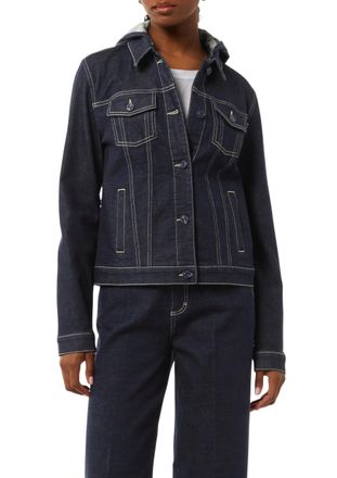Comma Jeansjacke mit Abnehmbarer Kapuze