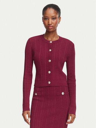 Guess Strickjacke W6YR26 Z0973 Dunkelrot Regular Fit