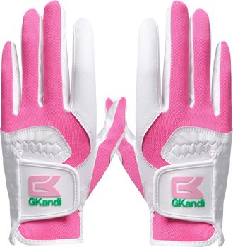 Generic XJBTBA Damen-Golfhandschuhe, Regenschutz, nass, hei&szlig;, k&uuml;hl, Netz-Mikrofaser, Paar f&uuml;r beide H&auml;nde oder 2er-Pack, Linke und rechte Hand, Damen-Golfhand