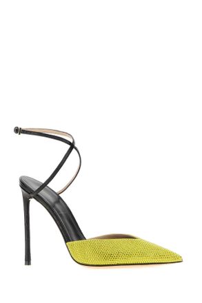 Tom Ford Ankle-Strap Pointed-Toe Heels - Yellow