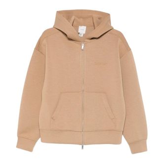 Calvin Klein Homme, Sweatshirts et sweats &agrave; capuche, Beige, Taille: S Sweat &agrave; capuche zipp&eacute; en coton Spacer