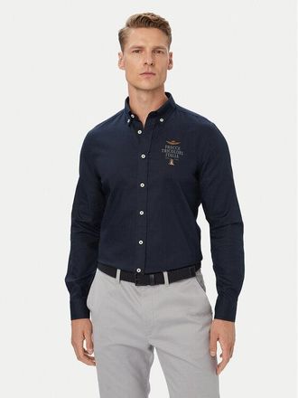 Aeronautica Aeronautica Militare Hemd 262CA1334UCT04409 Dunkelblau Regular Fit