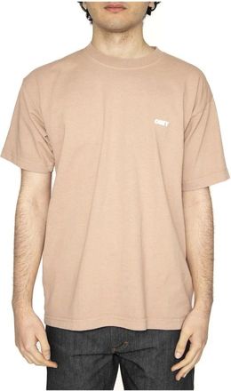 Obey Homme, Tops, Rose, Taille: S Maglietta Girocollo