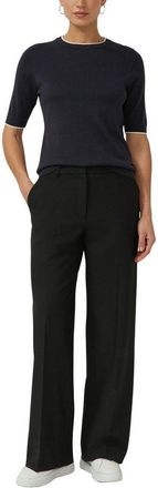 s.Oliver Black Label Rundhalspullover mit Rippb&uuml;ndchen