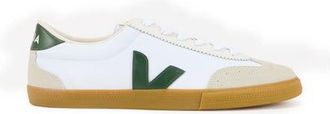 Veja Baskets Volley en coton et cuir m&eacute;lang&eacute;s