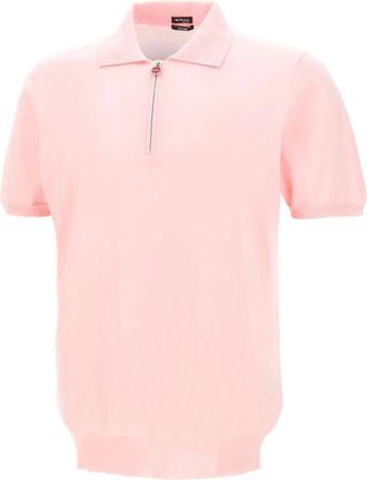 Kiton Homme, Tops, Rose, Taille: M Polo Chemises