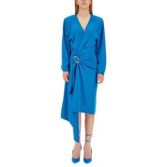 The Attico Femme, Robes, Bleu, Taille: 38 FR Robe Midi