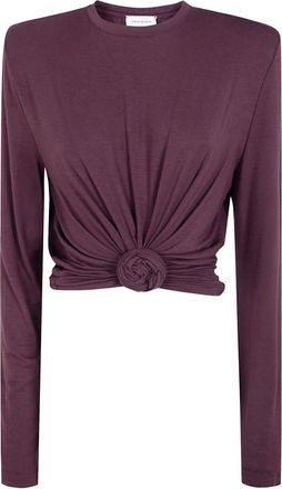 Magda Butrym Femme, Tops, Brun, Taille: 36 FR Twist Long Sleeves Top