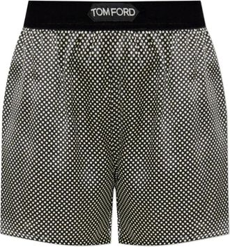 Tom Ford Femme, Shorts, Noir, Taille: 40 FR Signature PJ Shorts