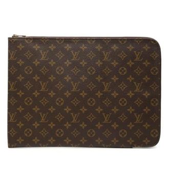 Louis Vuitton Pre-owned Poche Documents Portfolio - Femme - Pre-owned - Brun - Taille: ONE Size