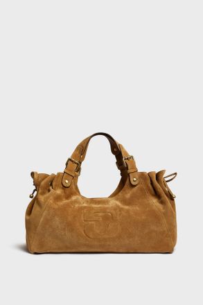 Gerard Darel Sac &agrave; main en cuir velours - CHIARA GD - Bl&eacute;