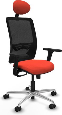 Piqueras y Crespo 8-Stunden-B&uuml;rostuhl Zulema mit 3D-Armen, h&ouml;henverstellbarer Lendenwirbelst&uuml;tze und festem Kopfteil, ausgestattet mit 3 Positionen und Schneidschaum, S