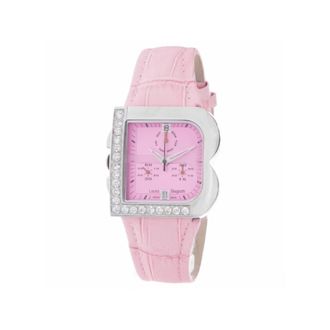 Laura Biagiotti Femme, Accessoires, Rose, Taille: ONE Size Montre Rose Femme Quartz Acier Inoxydable