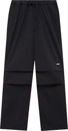 Autry Homme, Pantalons, Noir, Taille: S Tonal Logo Nylon Pants