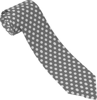Generic Cravate Imprim&eacute; &Agrave; Pois Gris Classique Tie Tendance Cravate DAffaires Pour Accessoires Mariage Travail
