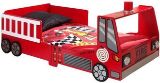 Paris Prix Lit Enfant Pompier 70x140cm Rouge