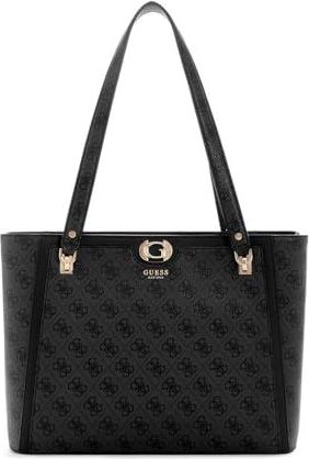 Guess Orlina Logo Noel Tote Coal Logo