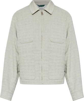 Lacoste Homme, Vestes, Gris, Taille: M Veste Courte Textur&eacute;e