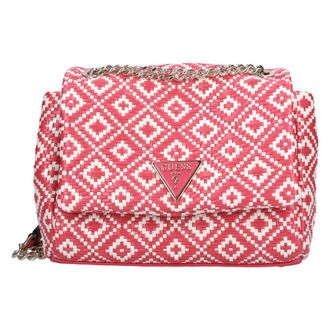 Guess Tasche aus Bast und Kunstleder - - Bags - Damen - Rosa - ONE SIZE