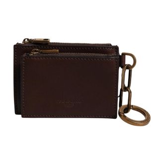 Dolce & Gabbana Kartenetui aus Leder mit Schl&uuml;sselanh&auml;nger - - Accessories - Damen - Braun - ONE SIZE