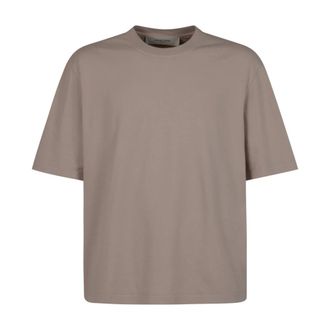 Golden Goose T-Shirt mit lockerer Passform aus Baumwolljersey mit Logo-Patch - - Tops - Herren - Grau - XS