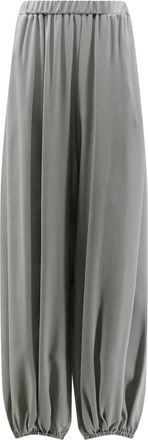 Alysi Femme, Pantalons, Gris, Taille: 42 FR Pantalon en soie
