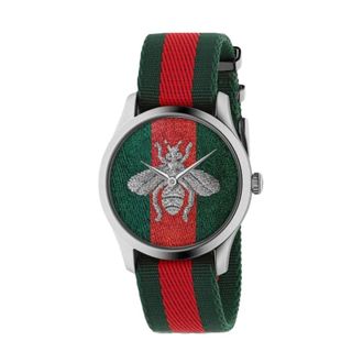 Gucci Runde Edelstahluhr - - Accessories - Herren - Mehrfarbig - ONE SIZE
