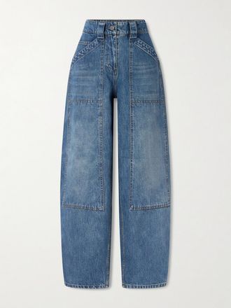 Co Halbhohe Barrel-jeans - Blau