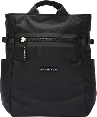John Richmond unisex, Sacs, Noir, Taille: ONE Size Sac &agrave; Dos en Tissu Technique