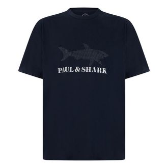 Paul & Shark T-Shirt mit Print - - Tops - Herren - Blau - 2XL