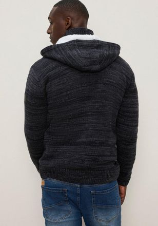 Kangaroos Kapuzenstrickjacke mit Rei&szlig;verschluss und Knebelknopfverschluss, Regular Fit, Langarm