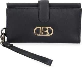 Laura Biagiotti Kompakte Leder Geldb&ouml;rse - - Accessories - Damen - Blau - ONE SIZE