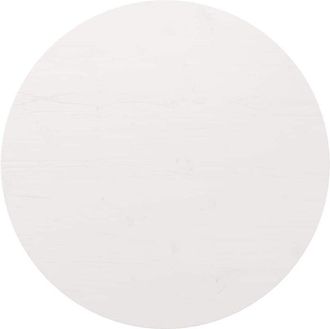 vidaXL Dessus de table rond blanc &Oslash;80x3 cm bois de pin massif Vidaxl