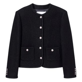 Dunst Klassischer Tweed-Blazer - - Jackets - Damen - Schwarzk - S