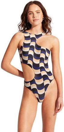 Seafolly Damen Badeanzug ModernTake Cut-Out One Piece