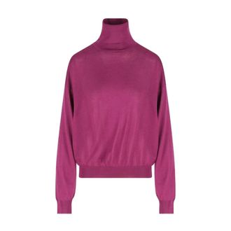 Saint Laurent Damen, Strickwaren, Lila, MGr&ouml;&szlig;e