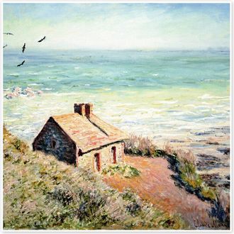Posterlounge Zollhaus, Morgen, 1882 Poster von Claude Monet 30 x 30 cm Wandbilder Wanddeko